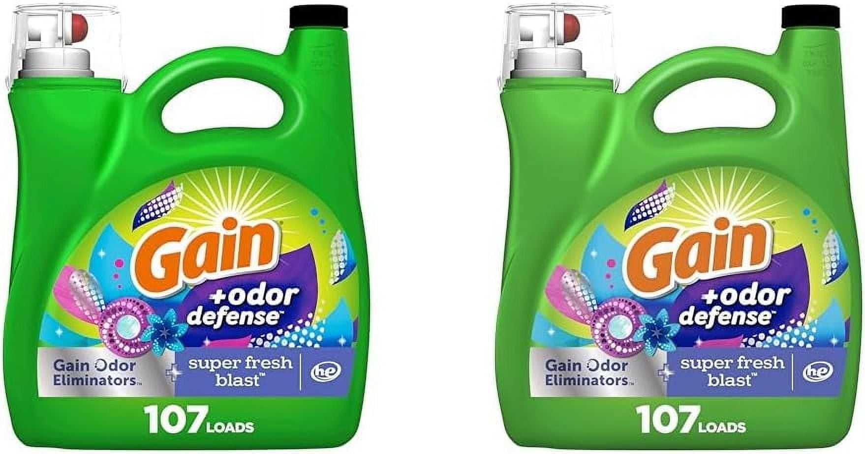 + Odor Defense Liquid Laundry Detergent Super Fresh Blast Scent 154 fl ...