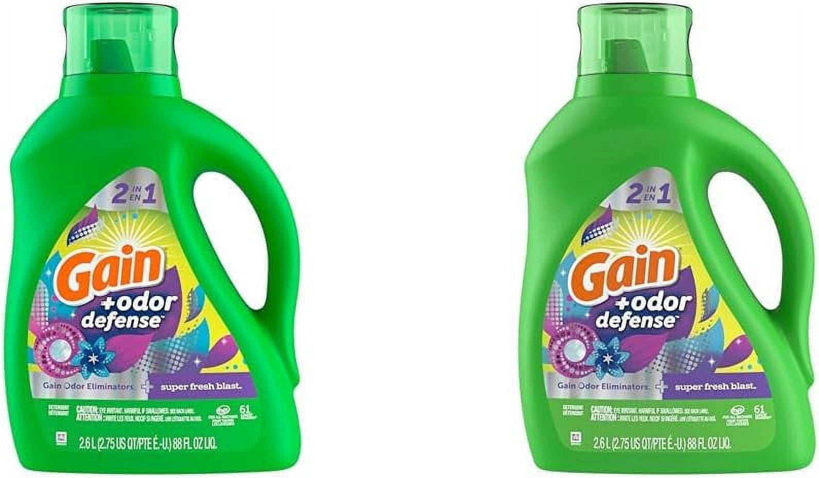 Odor Defense Liquid Laundry Detergent, Super Fresh Blast Scent, 88 Oz ...