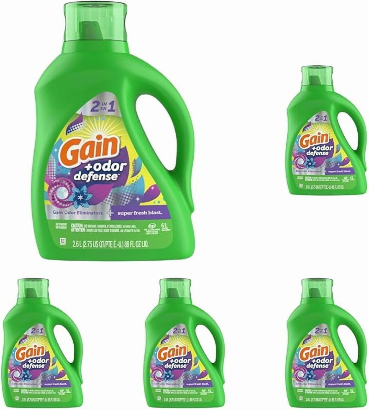 Odor Defense Liquid Laundry Detergent Super Fresh Blast Scent, HE ...
