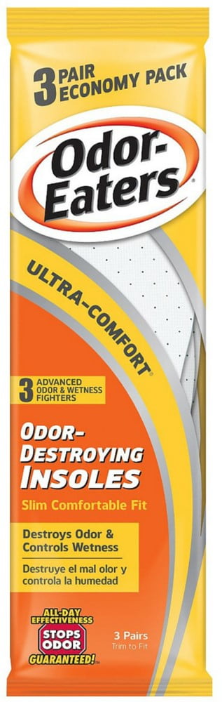 Odor-Eaters Ultra-Comfort Insoles, Odor-Destroying Soles with Charcoal ...