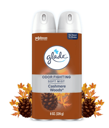 Odor Fighting Soft Mist Air Freshener Room Spray, Cashmere Woods, 16 ...