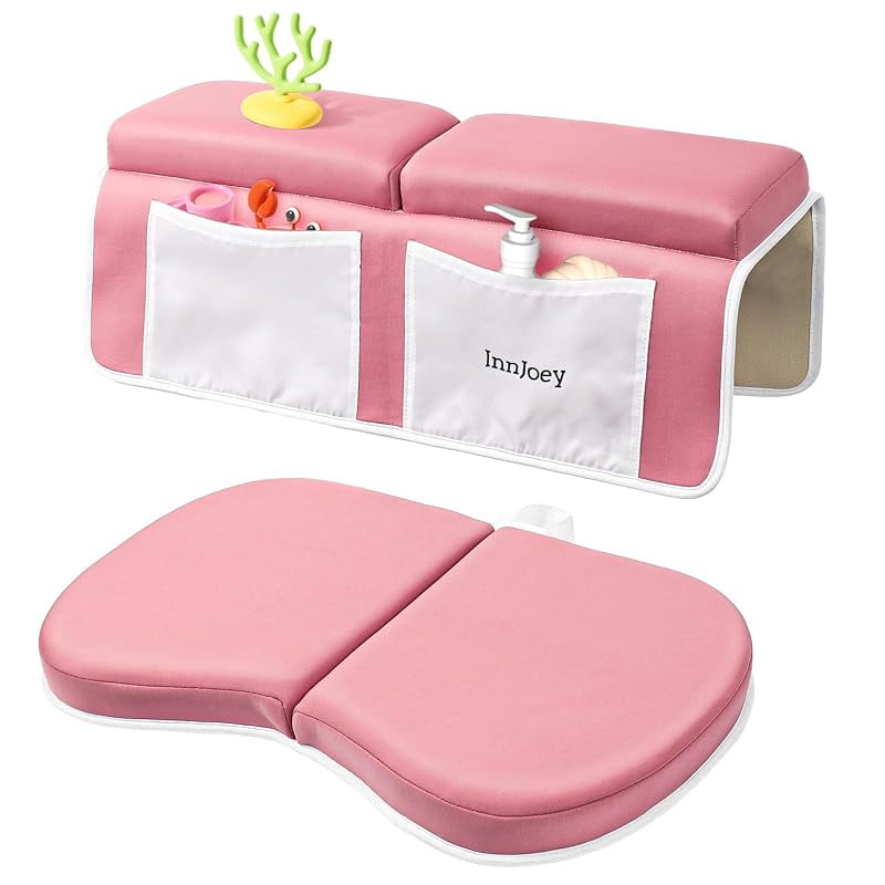 Odor-Free Baby Bath Kneeler and Elbow Rest Pad Set, 1.6'' Thick ...