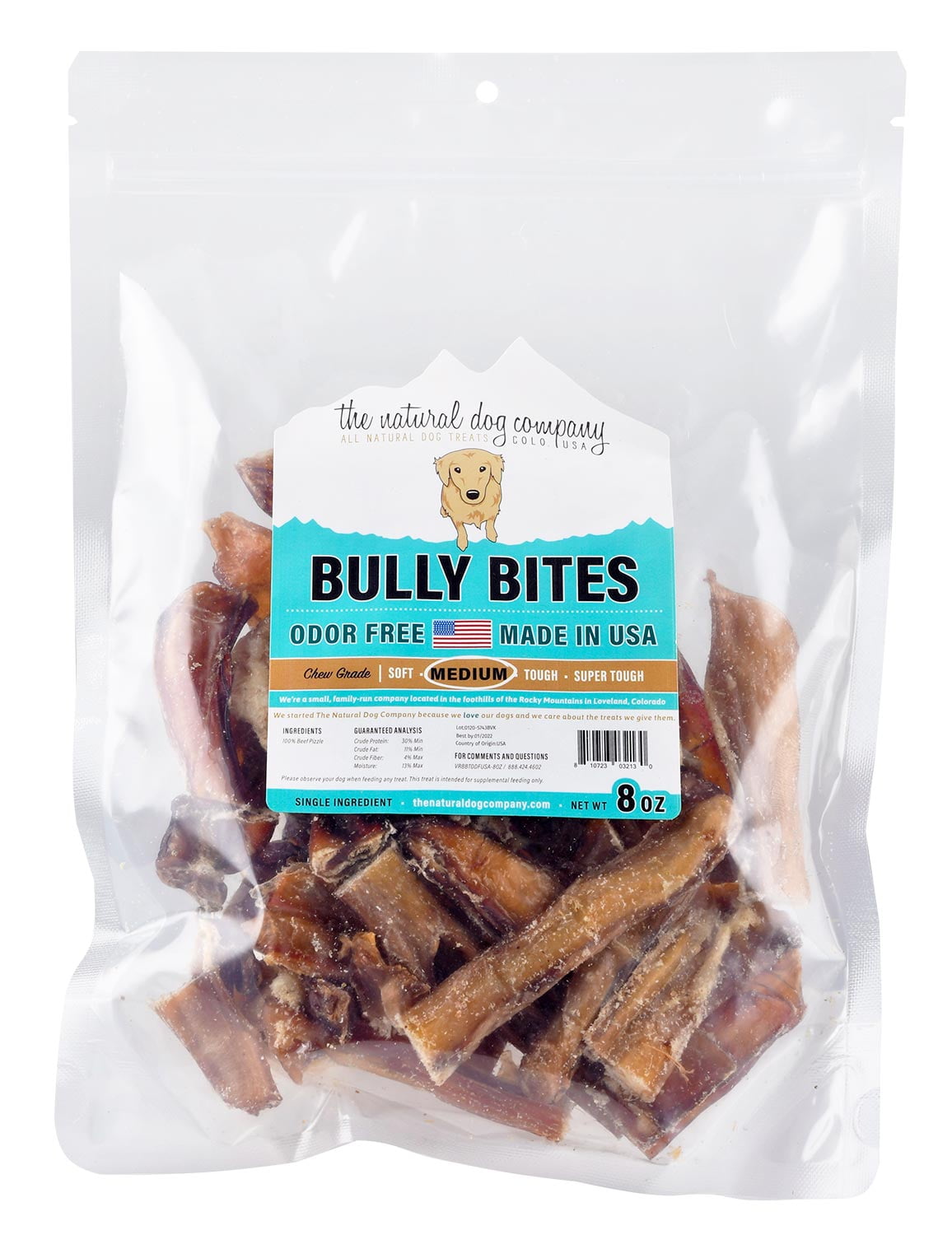 Odor-Free Bully Bites, Beef, 8 oz - Walmart.com