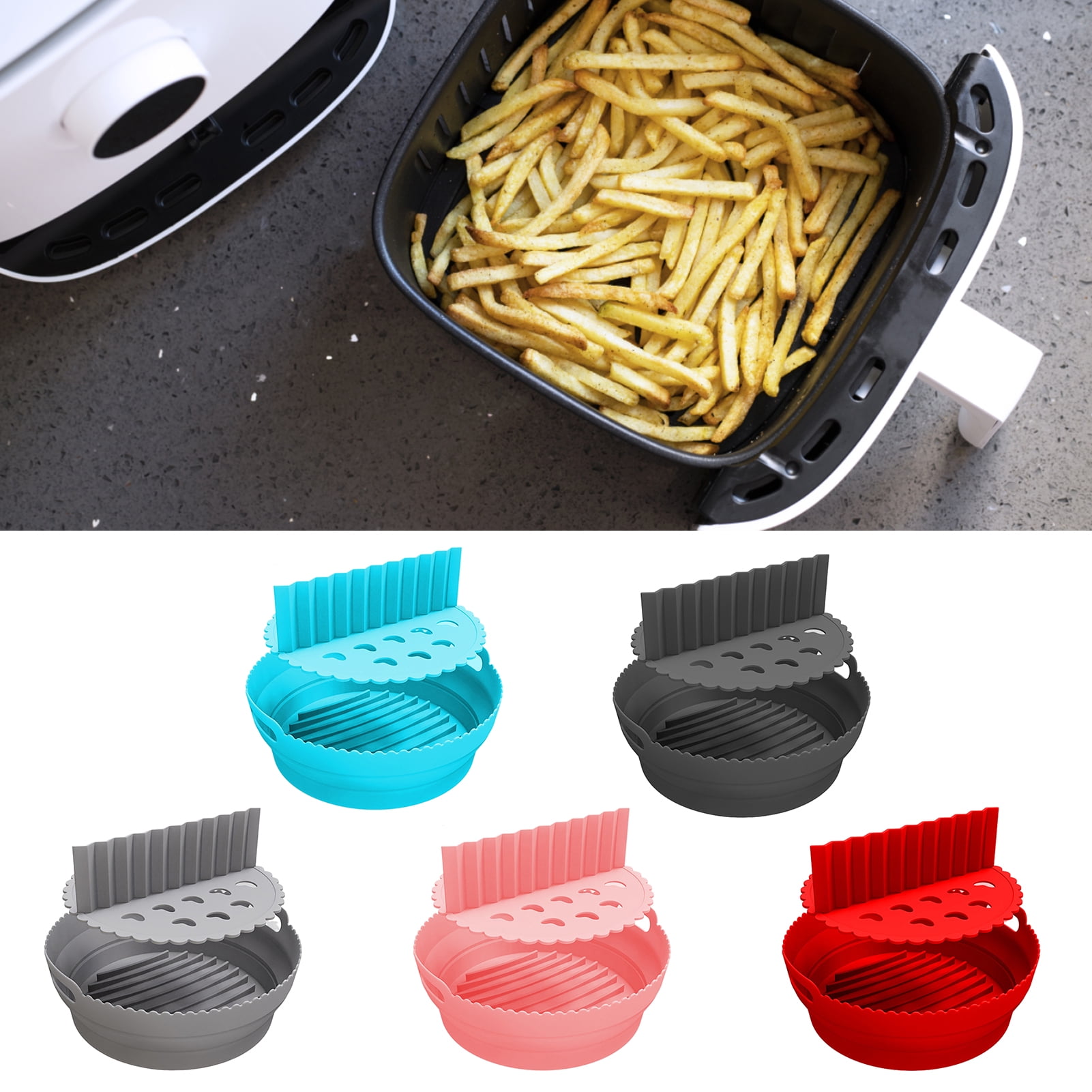 Odor-Free Fryer Baking Pan- Anti-Deformed, High Temperature Resistance ...