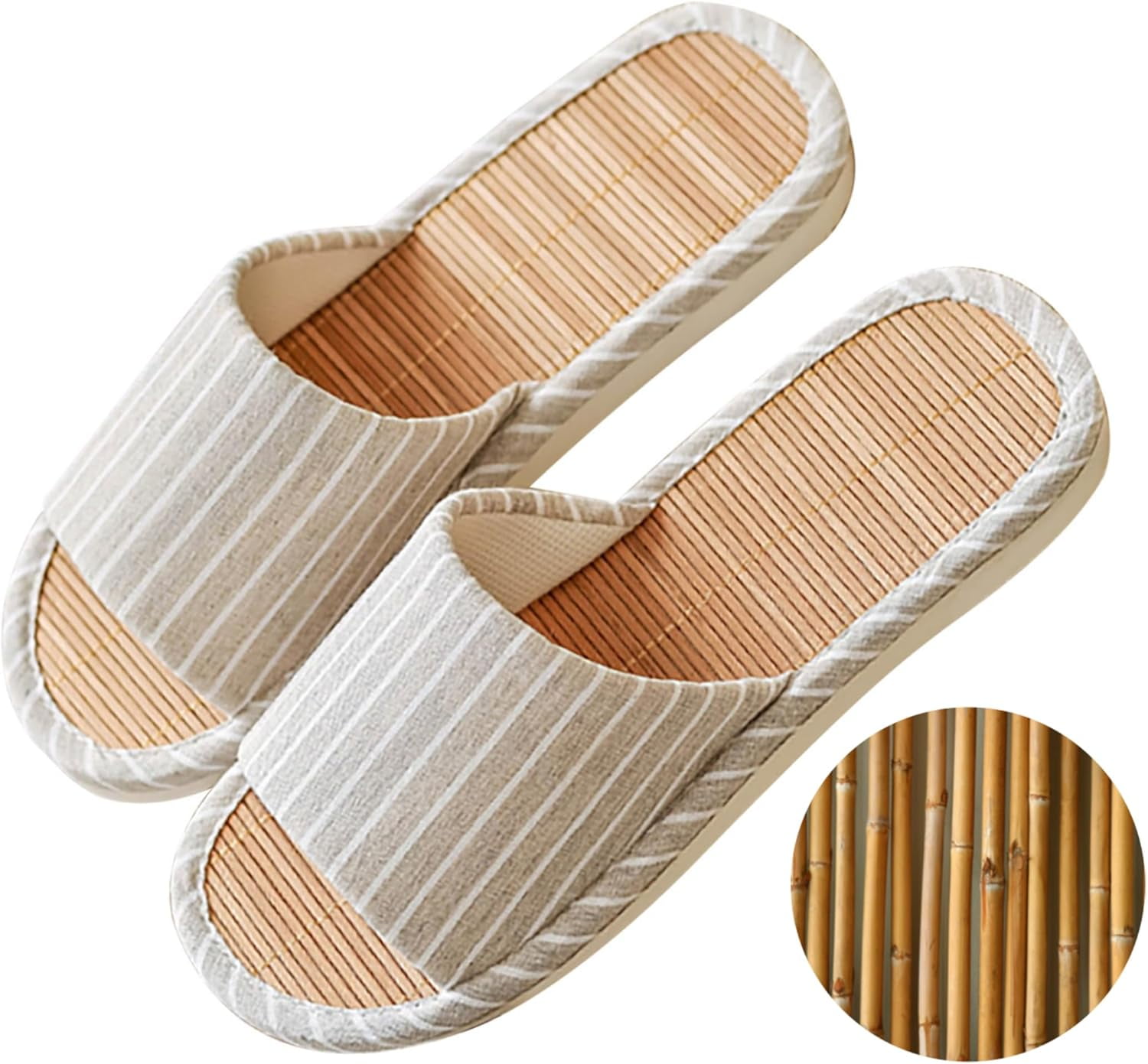 Odor-resistant Bamboo House Slippers for Sweaty Feet for Summer Cooling ...