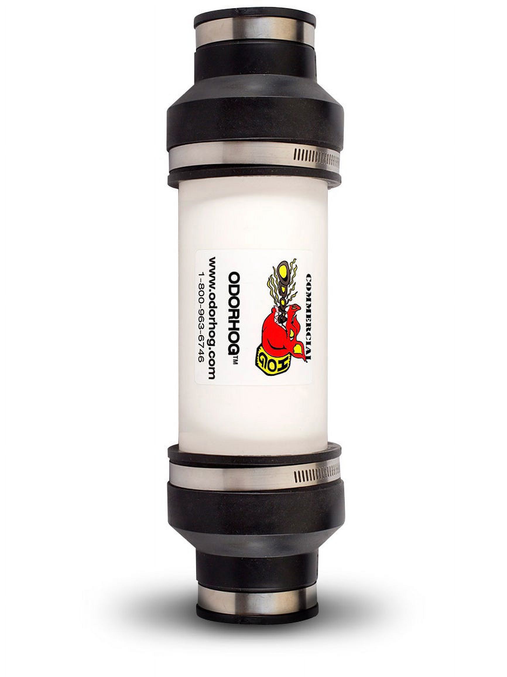 OdorHog Septic and Sewer Clamp-on Vent Stack Pipe Filter PVC Inline ...