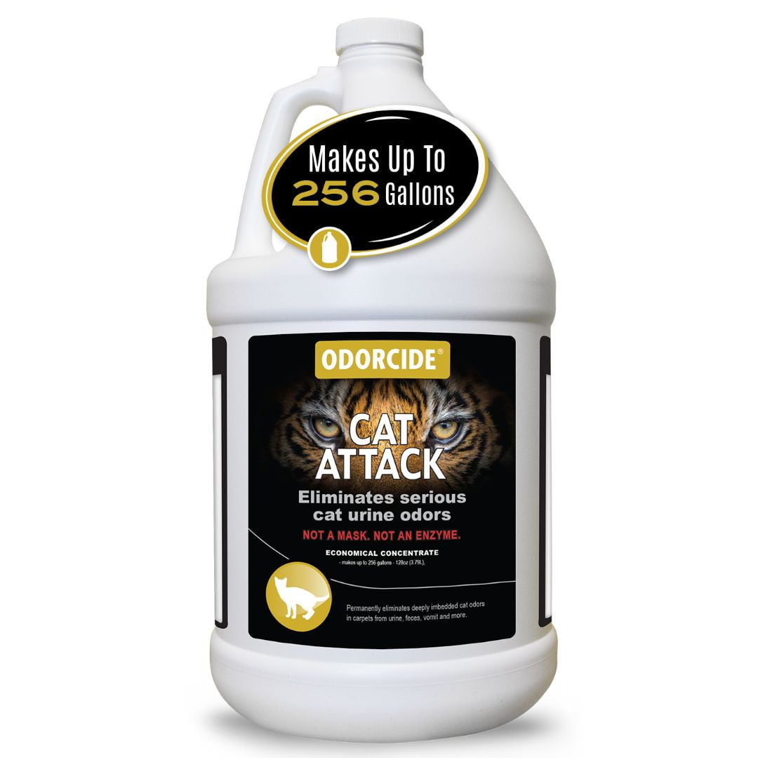 Odorcide Cat Attack Concentrate Odor Eliminator 128oz - Cat Odor ...