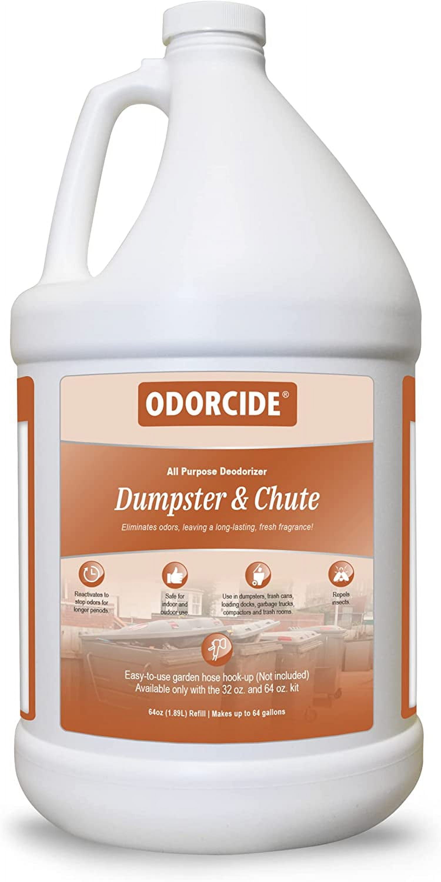 Odorcide Dumpster & Chute Odor Eliminator for Strong Odor 64oz ...