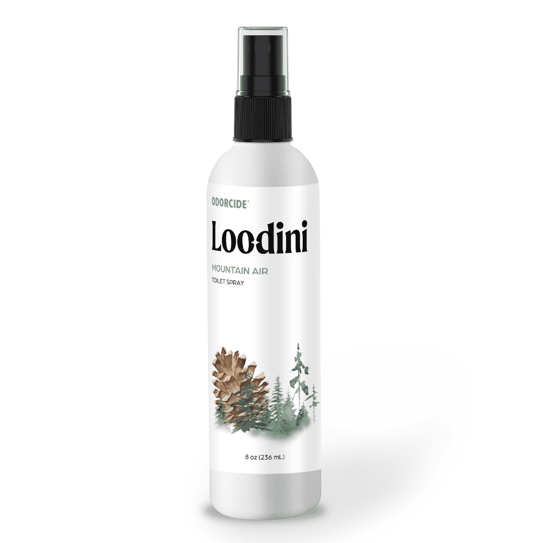 Odorcide Loo-Dini Mountain Air 8oz Toilet Spray & Bathroom Spray – Use ...