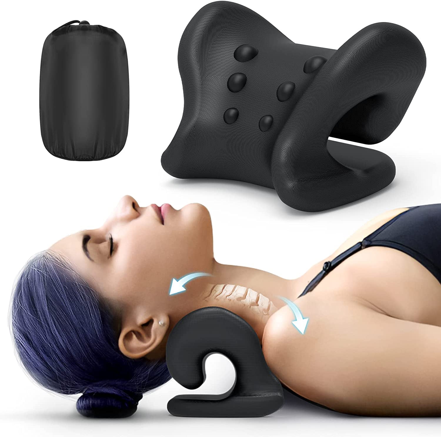 Odorless Neck Stretcher for Neck Pain Relief, Ergonomic Neck Cloud ...