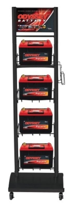 Odyssey Battery 4-Battery Display Rack (1 Wide x 4 High) - Walmart.com