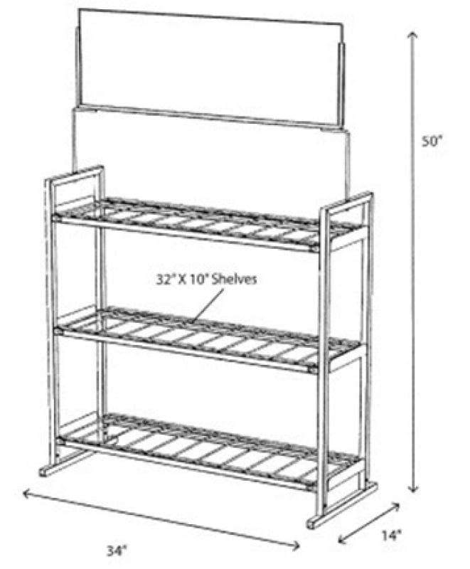 Odyssey Battery 9-Battery Display Rack (3 Wide x 3 High) - Walmart.com
