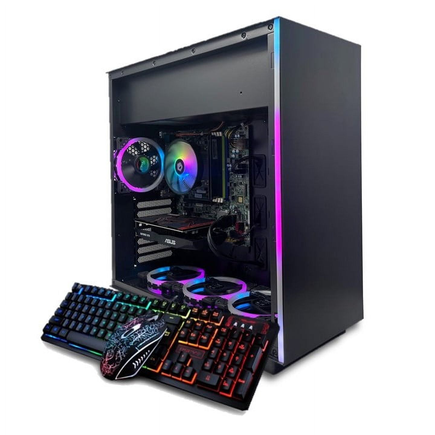 Odyssey Black Widow Custom Gaming PC, RGB LED Fans, Intel i5 3.2GHz ...