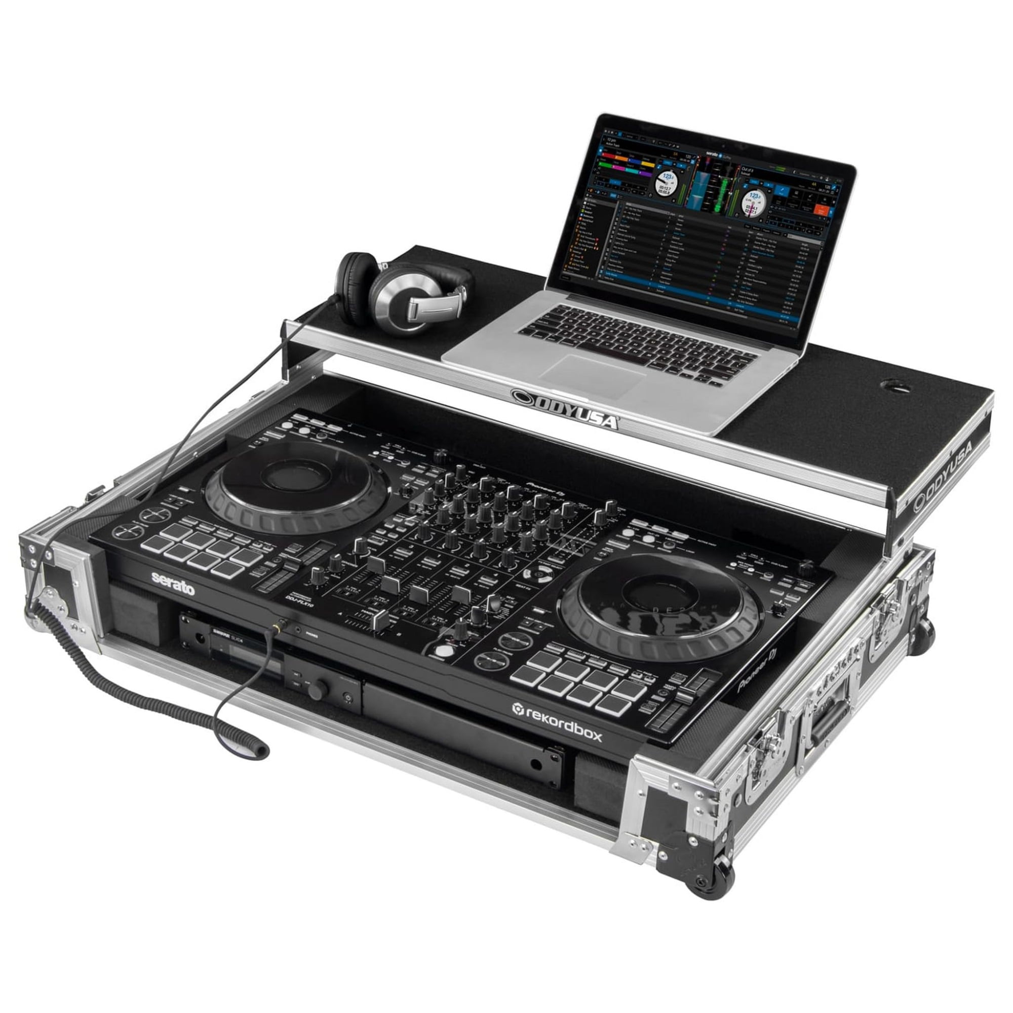 Odyssey DDJ-FLX10 1U Flight Case with Glide Style Laptop Platform and ...