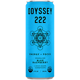 Odyssey Elixir Energy and Focus Sparkling Mushroom Drink, 222mg Blue ...