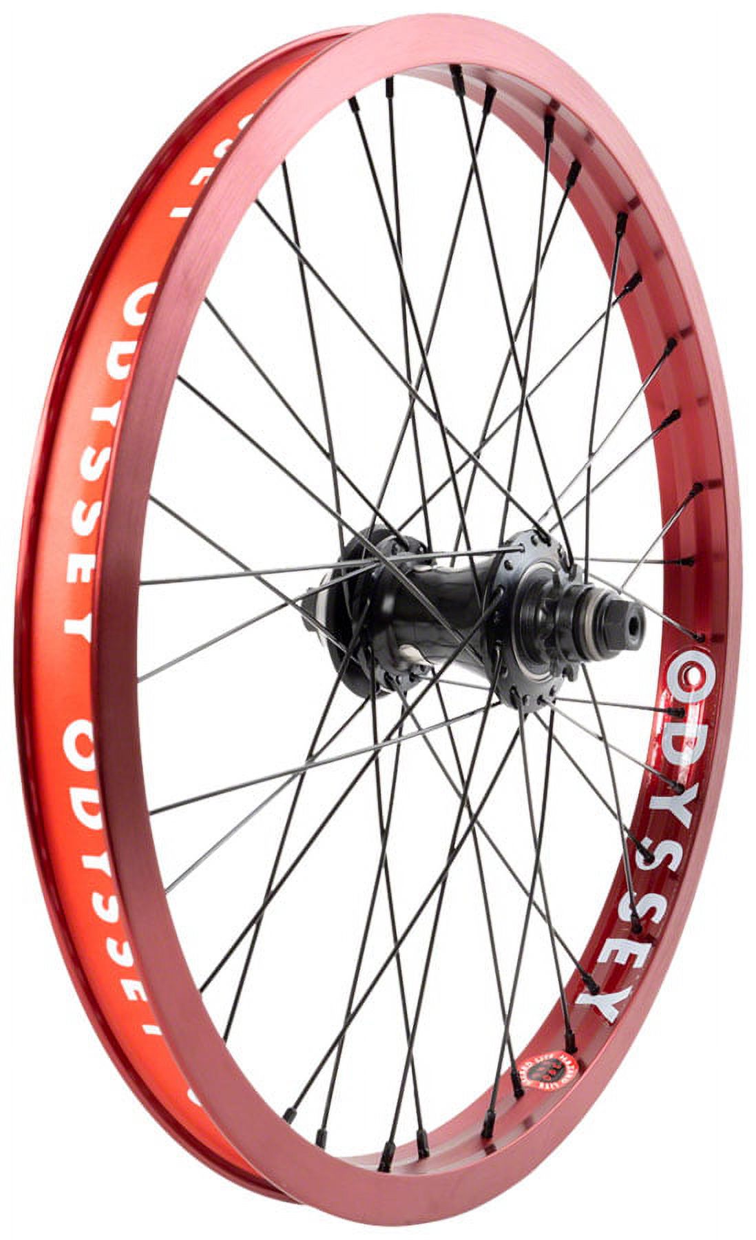 Odyssey Hazard Lite Rear Wheel - 20", 14 x 110mm, Rim Brake, Cassette, RHD/LHD, Anodized Red ...