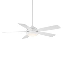 WAC Lighting 52in Smart Ceiling Fan, Indoor/Outdoor, 3-Blade, Brushed ...