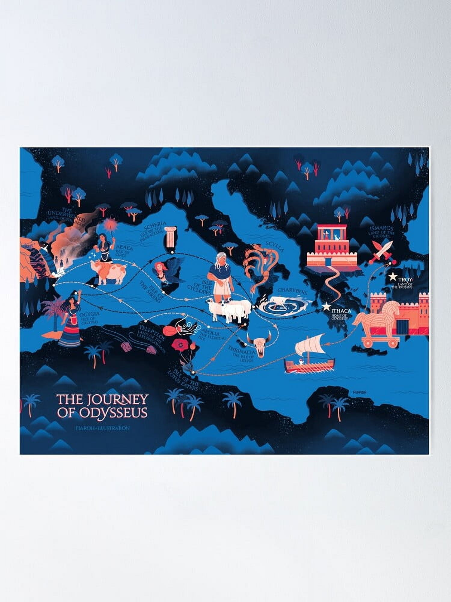 Odyssey Map - Constellation safe for work Poster - Walmart.com