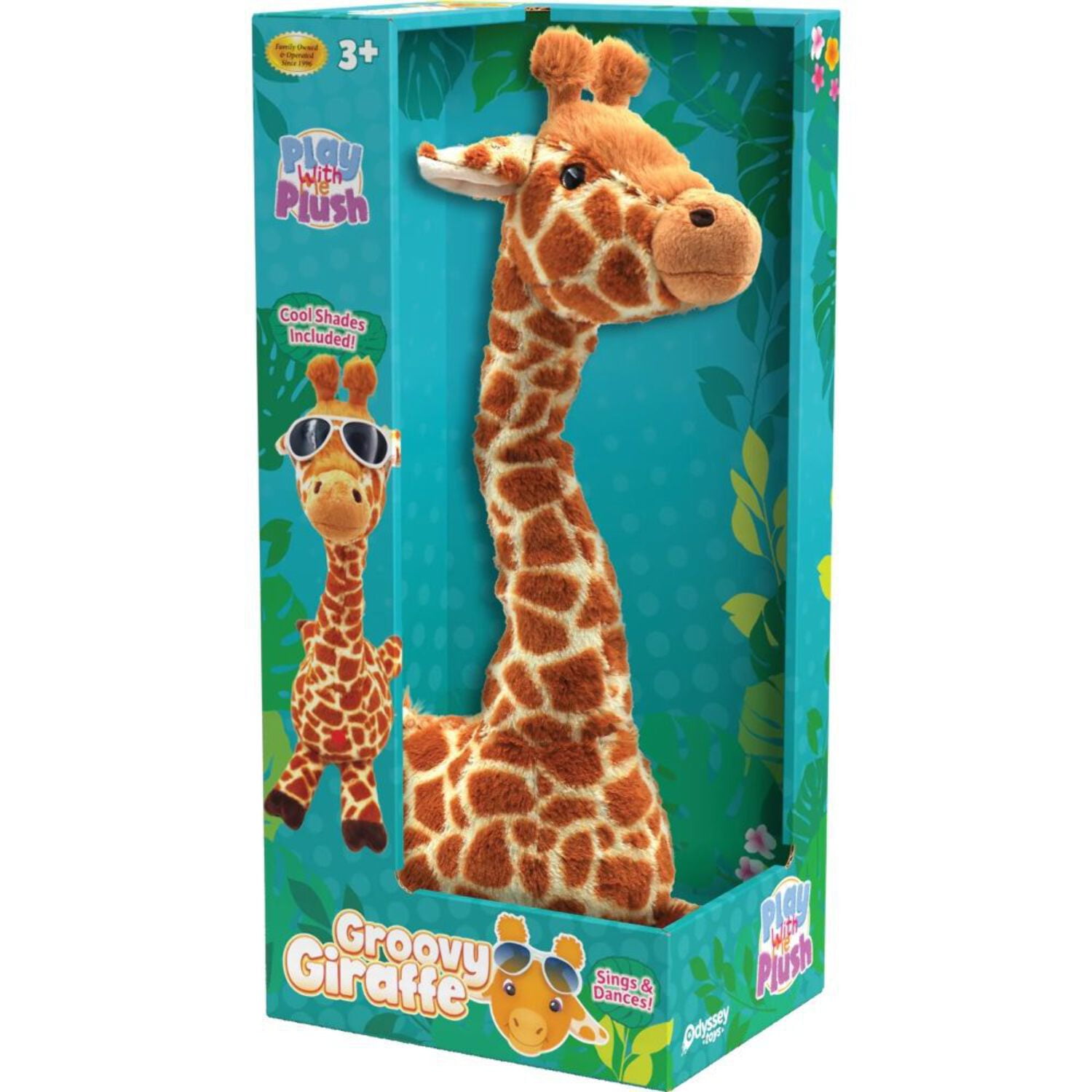 Odyssey Groovy Giraffe Plushie - Cute Soft Stuffed Animal Toy with ...
