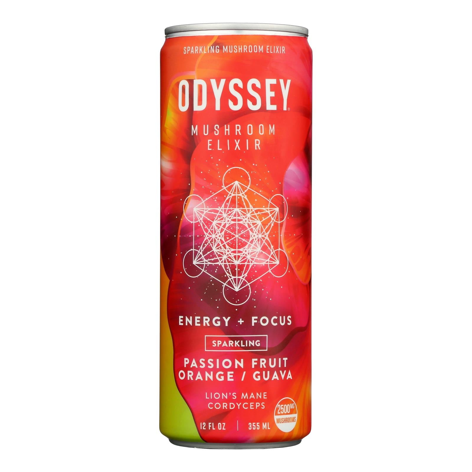 Odyssey Elixir: Energy Plus Focus Passion Fruit Orange Guava, 12 Fo ...