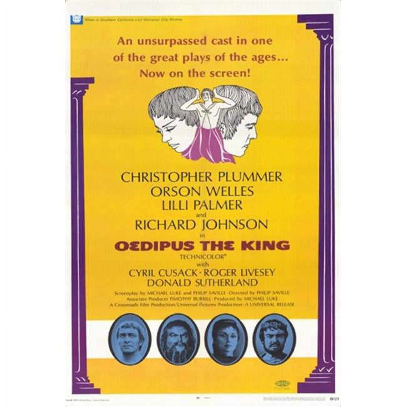 Oedipus the King Movie Poster - 11 x 17 in. - Walmart.com