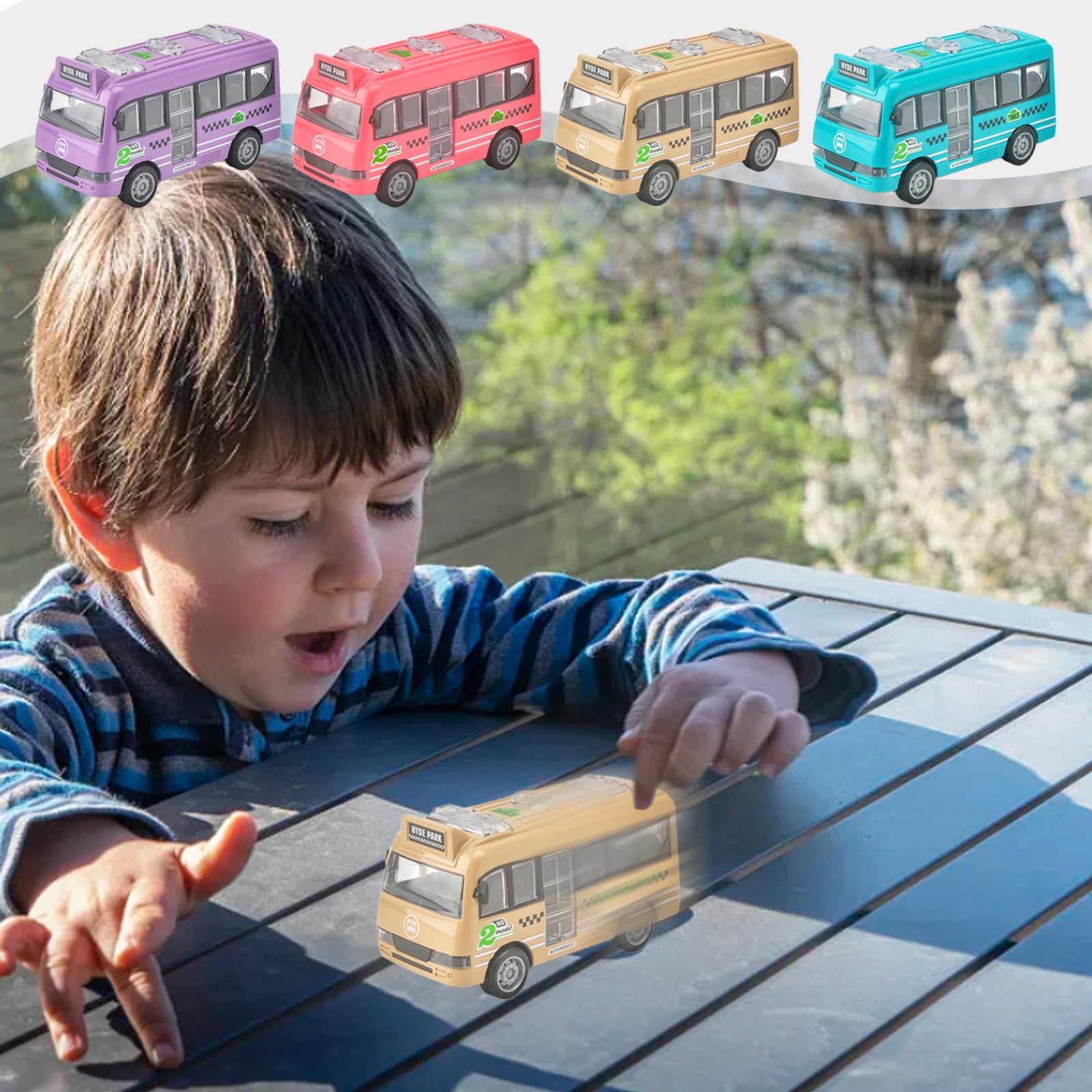 Oefntac up to 40% off Gifts Kids Toys Inertance School Bus Toy Car for ...