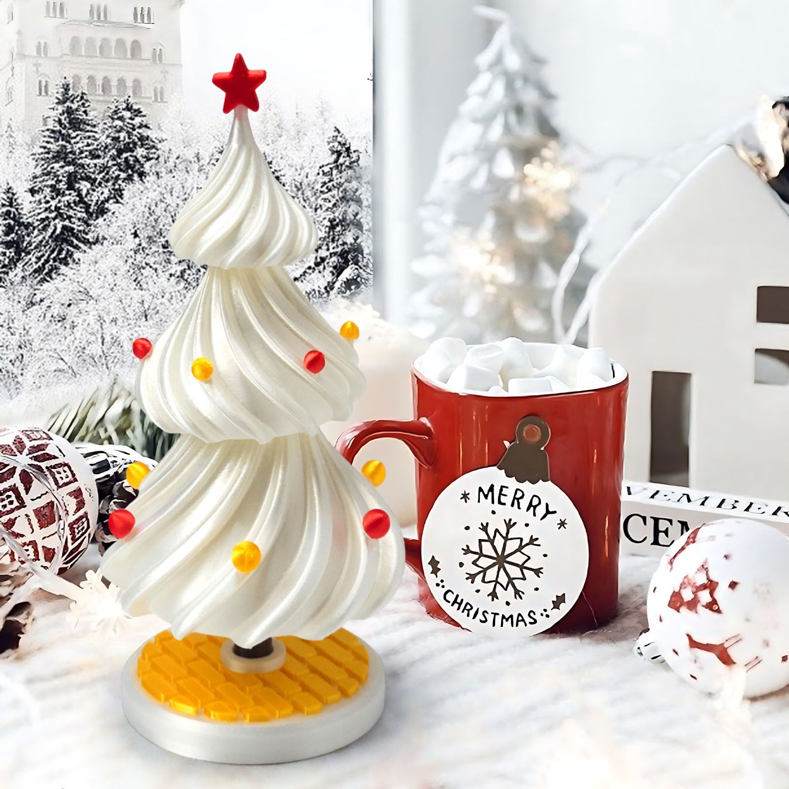 Oefntac Christmas Decorations Dancing Christmas Ornament Desktop Sway ...