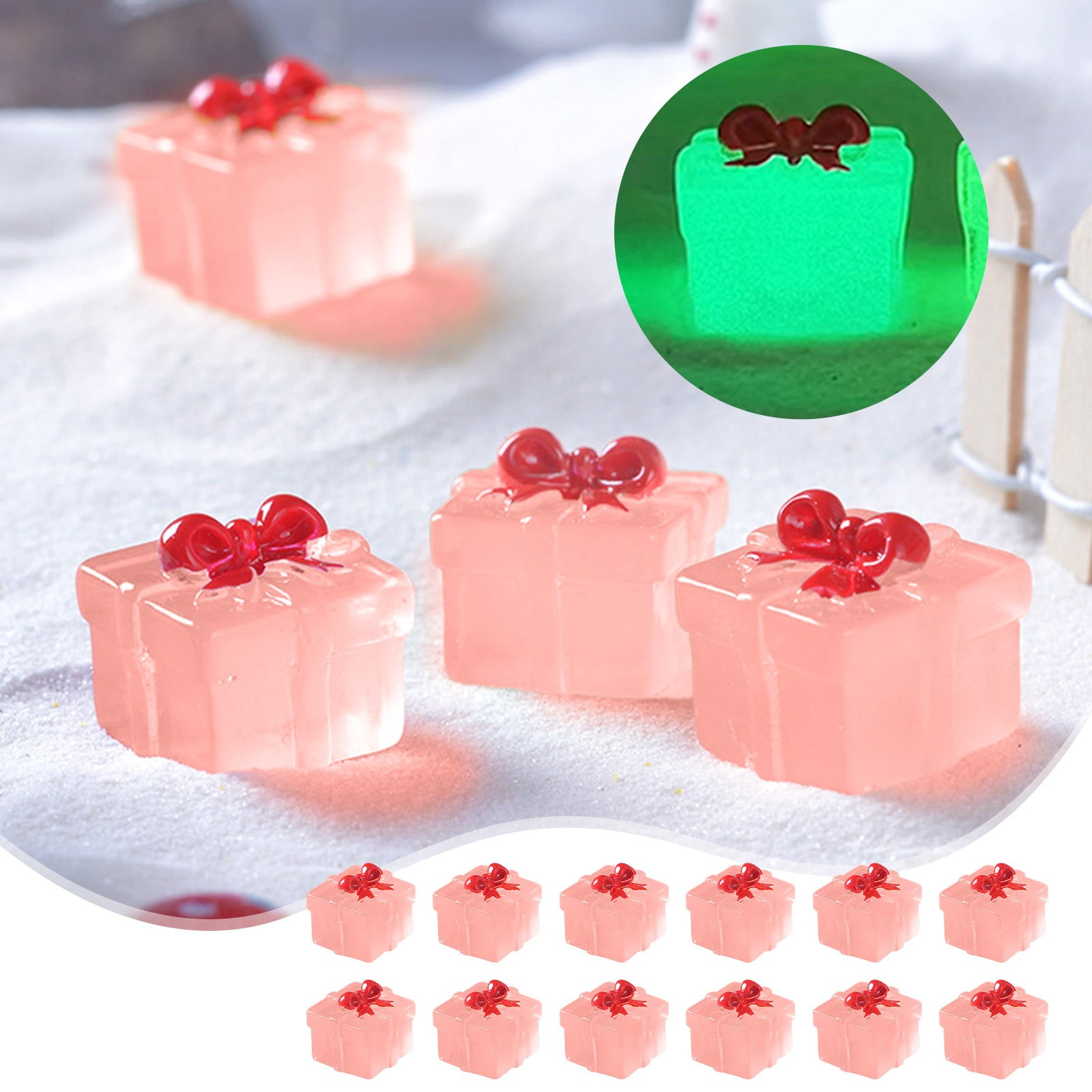 Oefntac Christmas Decorations Indoor Christmas Mini Gift Box Ornaments ...