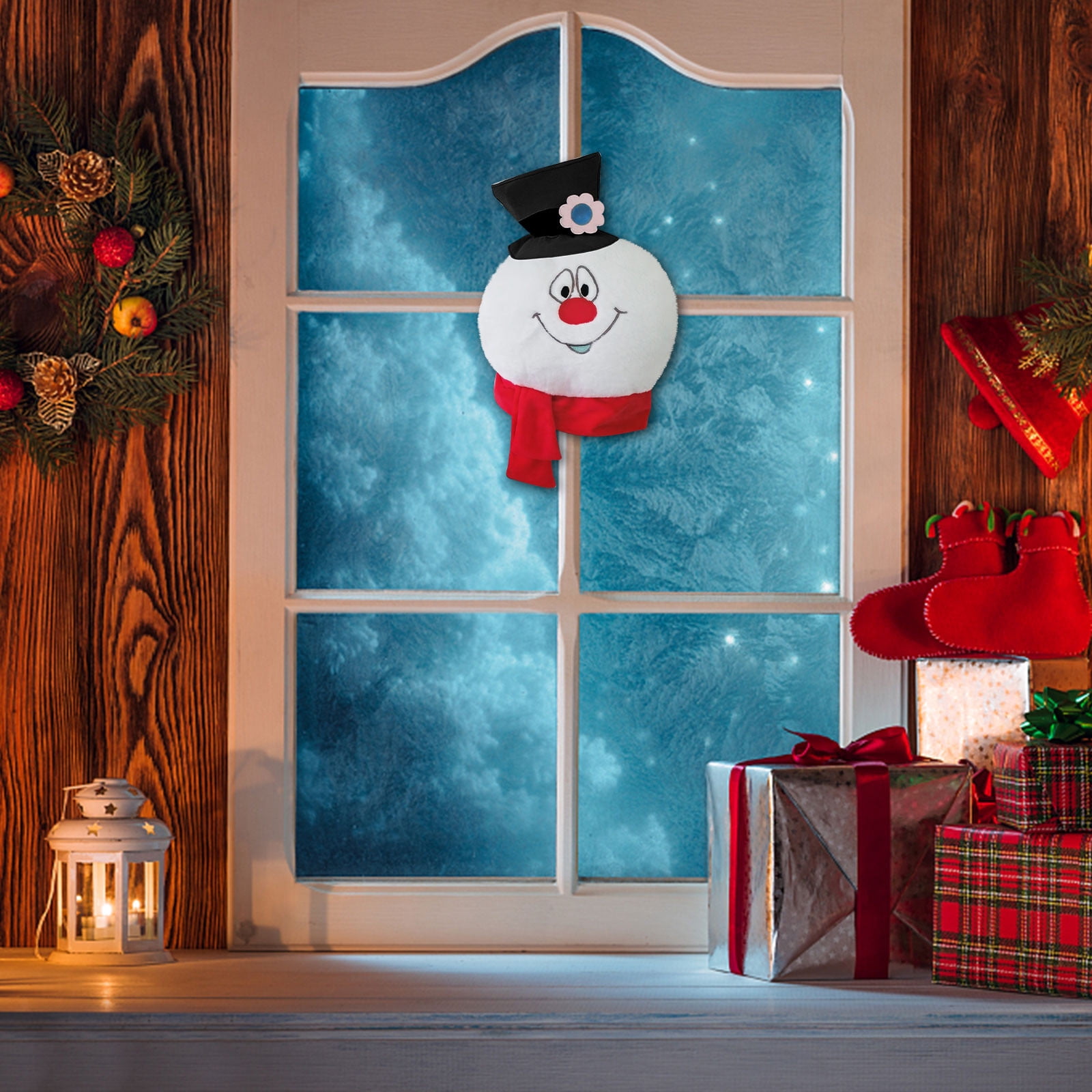 Oefntac Christmas Ornaments Animated Snowman Door Ornament,Frost ...