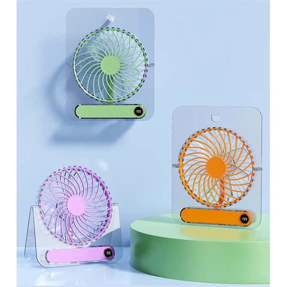 Oefntac Desk Fan Desktop Fan Household Small Fan USB Rechargeable ...