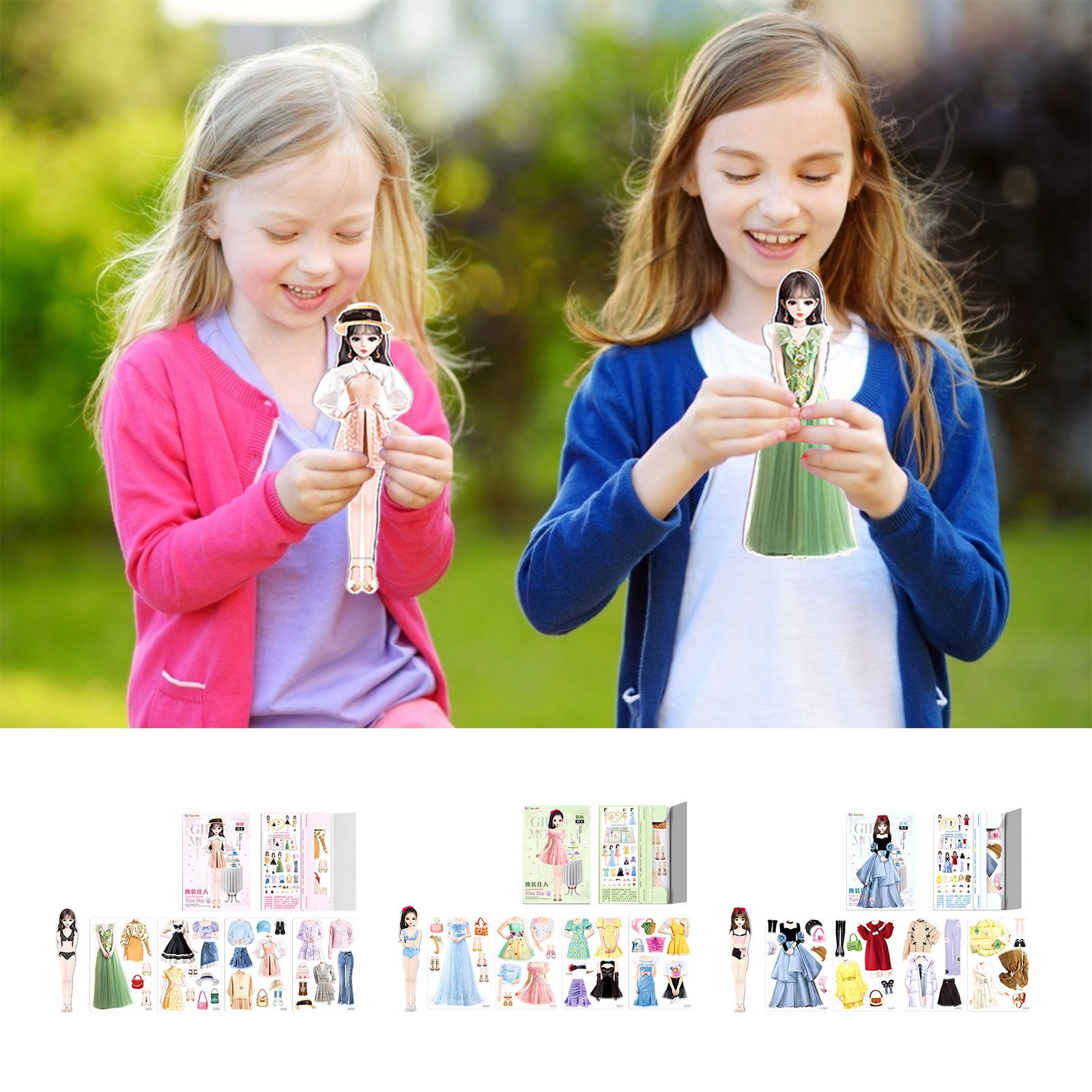 Oefntac Dolls Magnetic Dress Up Baby,Magnetic Princess Dress Up Paper ...