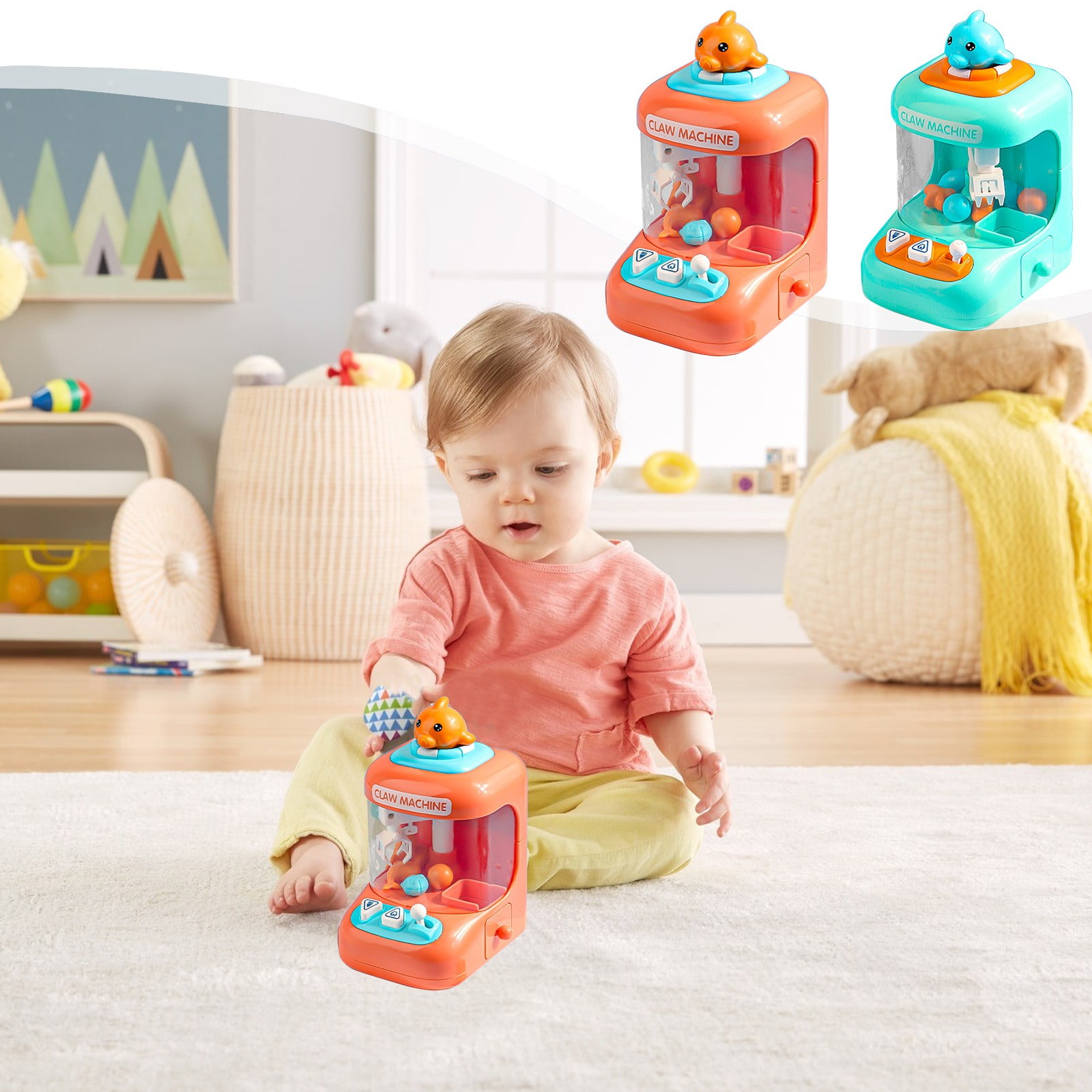 Oefntac Dolls Portable Mini Claw Toy for Kids with Interactive and ...