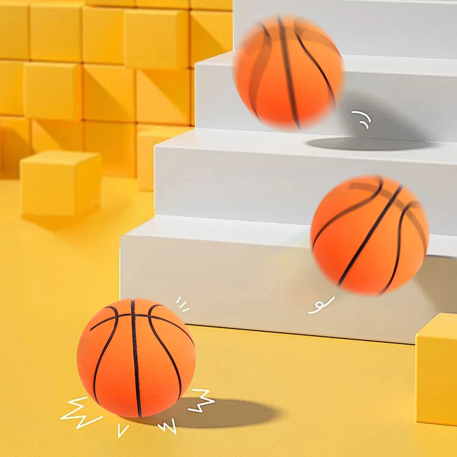 Oefntac Fidget Toys Mini Rubber Mini Basketball for Stress Relief and ...