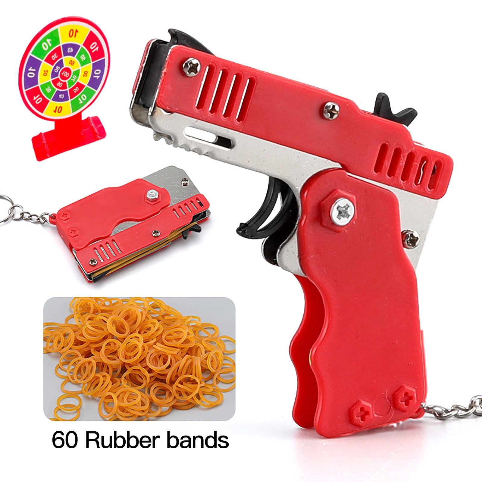 Oefntac Holiday Gift Metal Burst Rubber Pendant Playing Set Outdoor ...