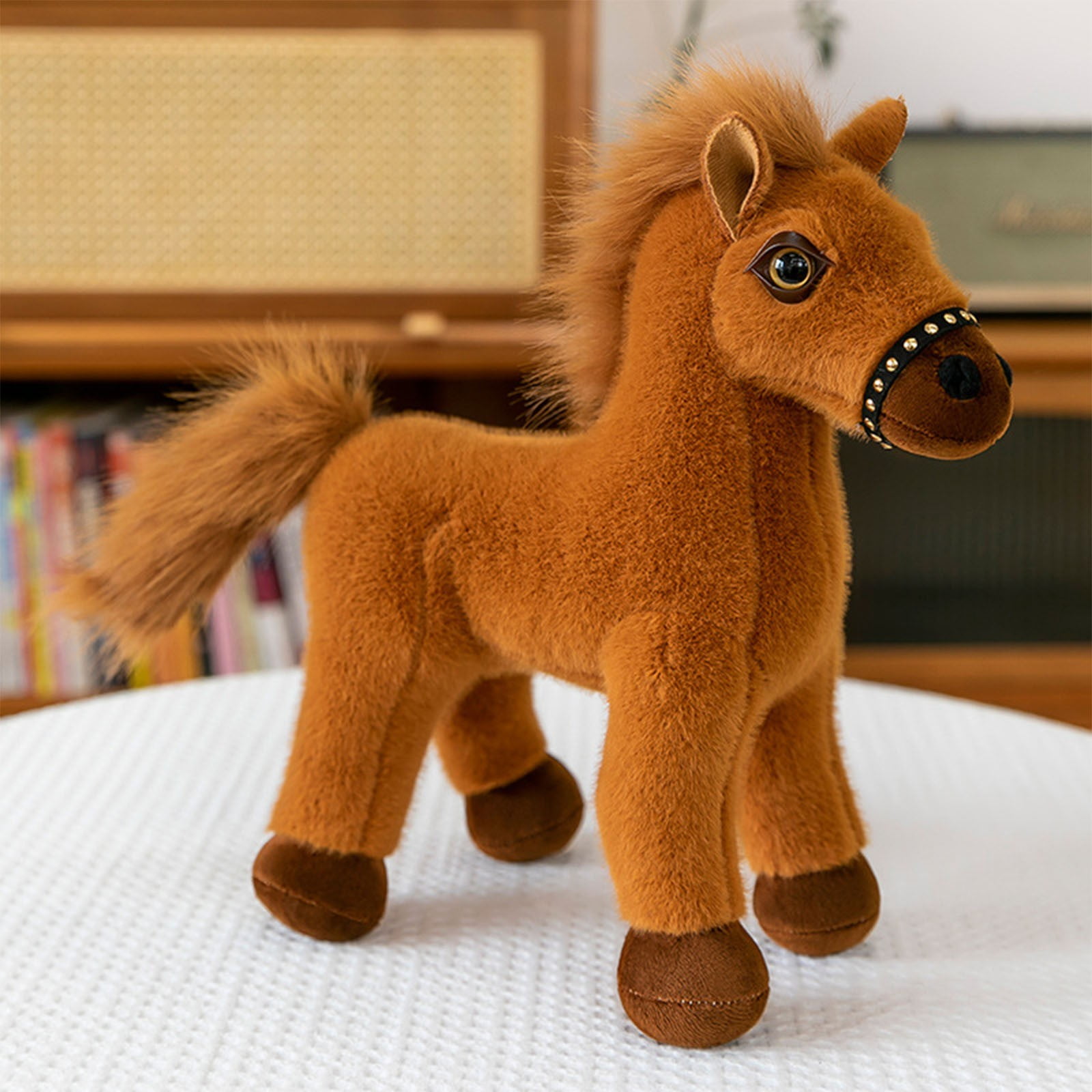 Oefntac Horse Doll Horse Leg Plush Doll Toy Hanging Sitting Embroidered ...
