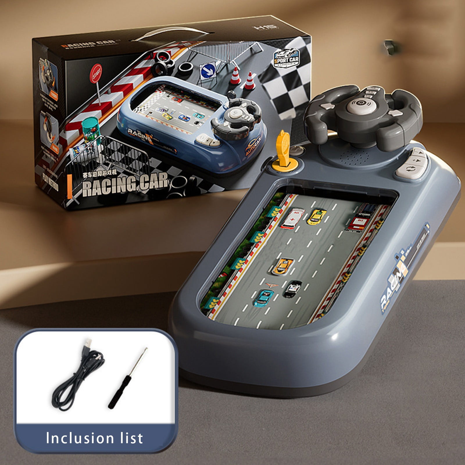 Oefntac Savings Boys Toys Racing Car Steering Wheel Toys Interactive ...