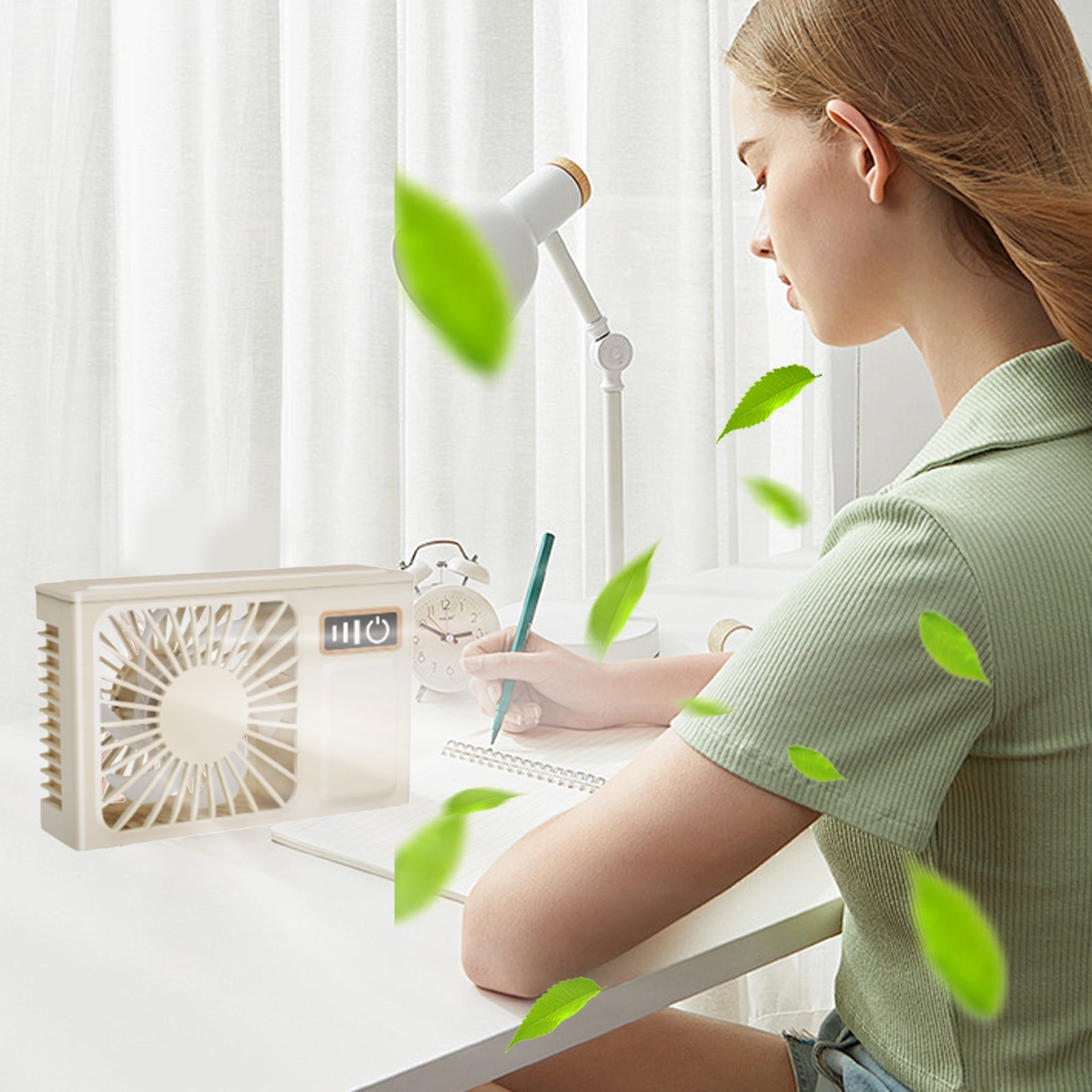 Oefntac Savings Desk Fans Desktop Fan Mini USB Charging Small Fan ...