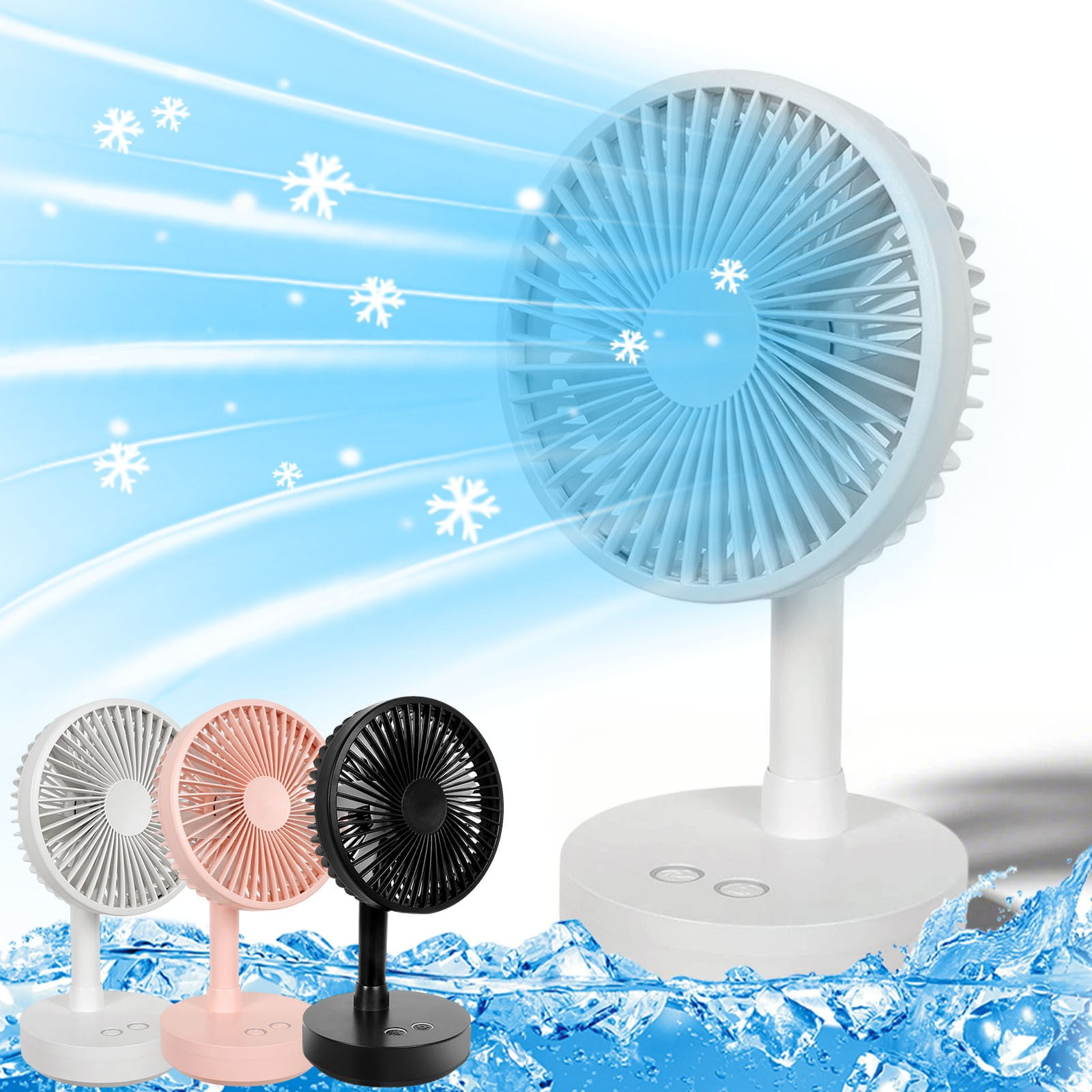 Oefntac Savings Small Fan Small Shaking Fan Silent Office Desk Small ...