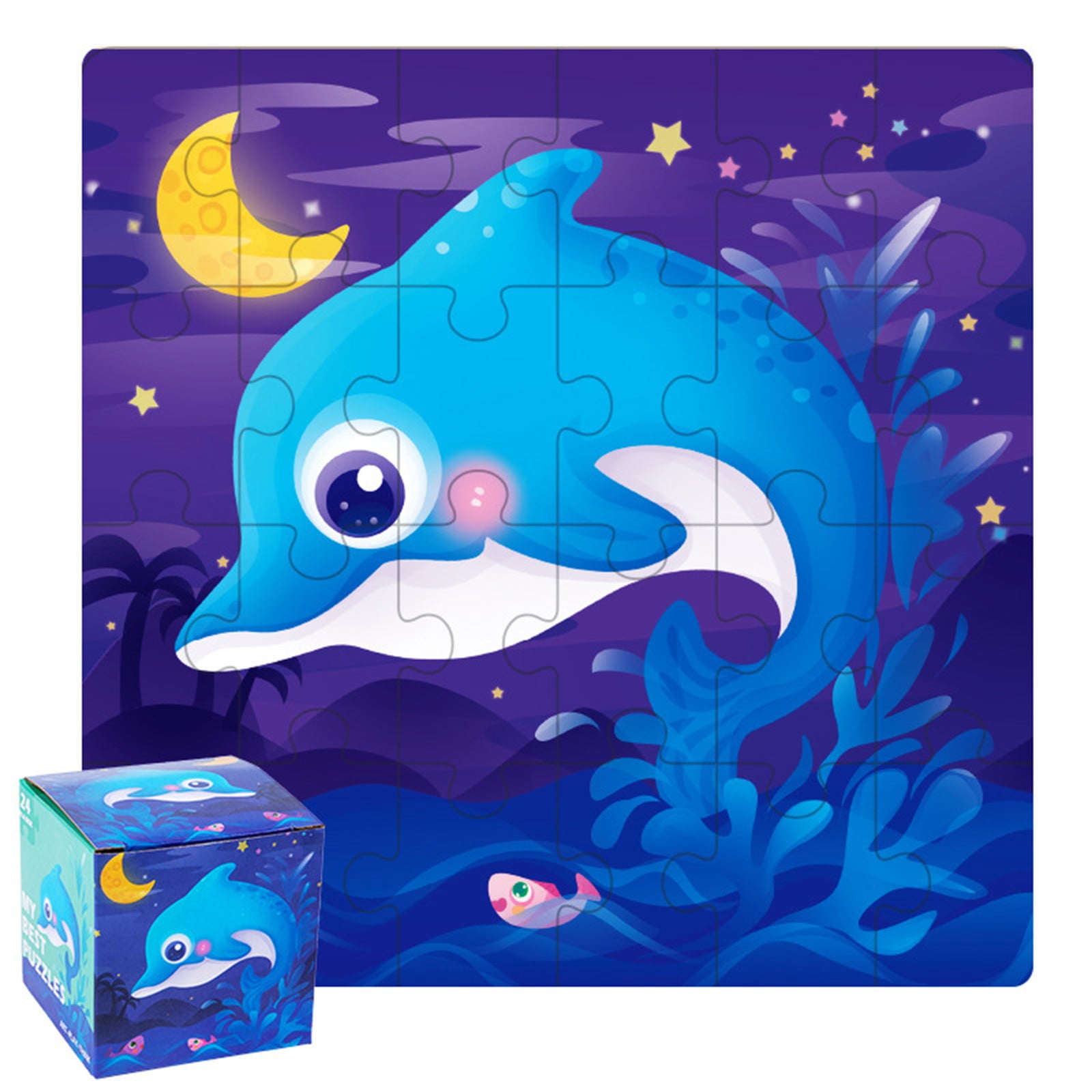 Oefntac Savings Toys Kids Baby Wooden Puzzle Cognition Puzzle Learning ...