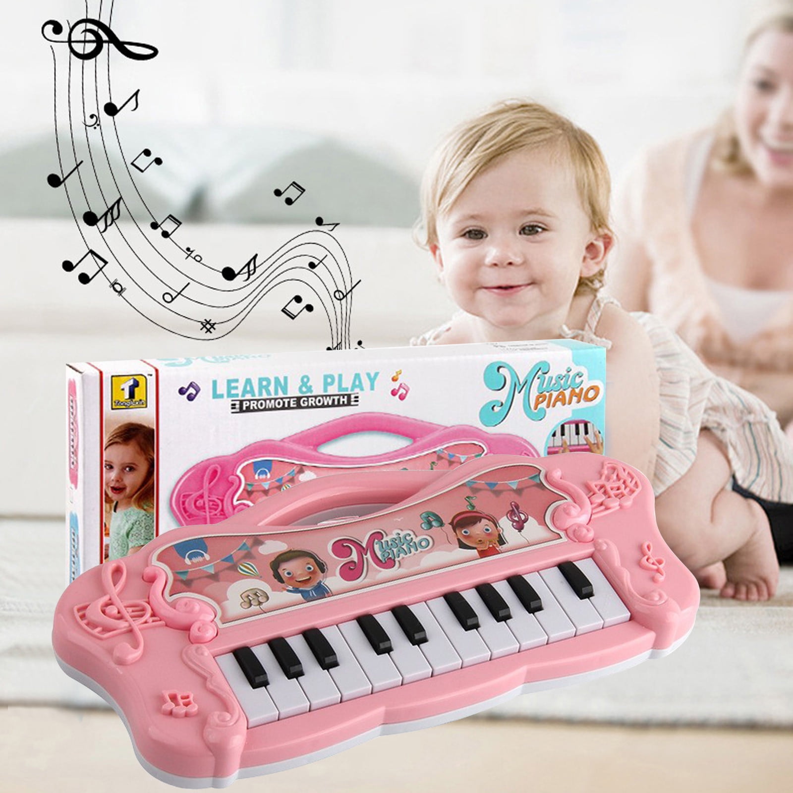 Oefntac Toys for Boys 22 Keys Electronic Organ Mini Children Piano ...