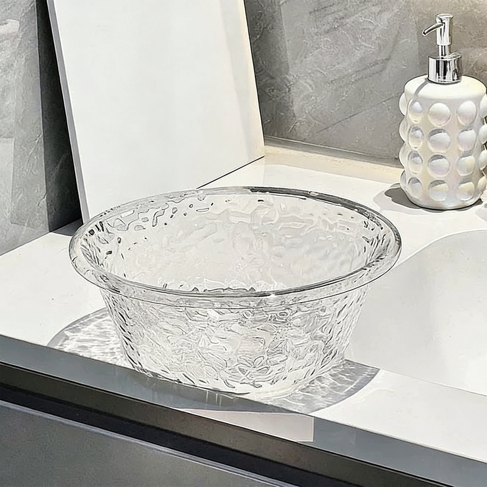 Oefntac Wash Basin Household Basin Wash Basin PET Transparent Basin ...
