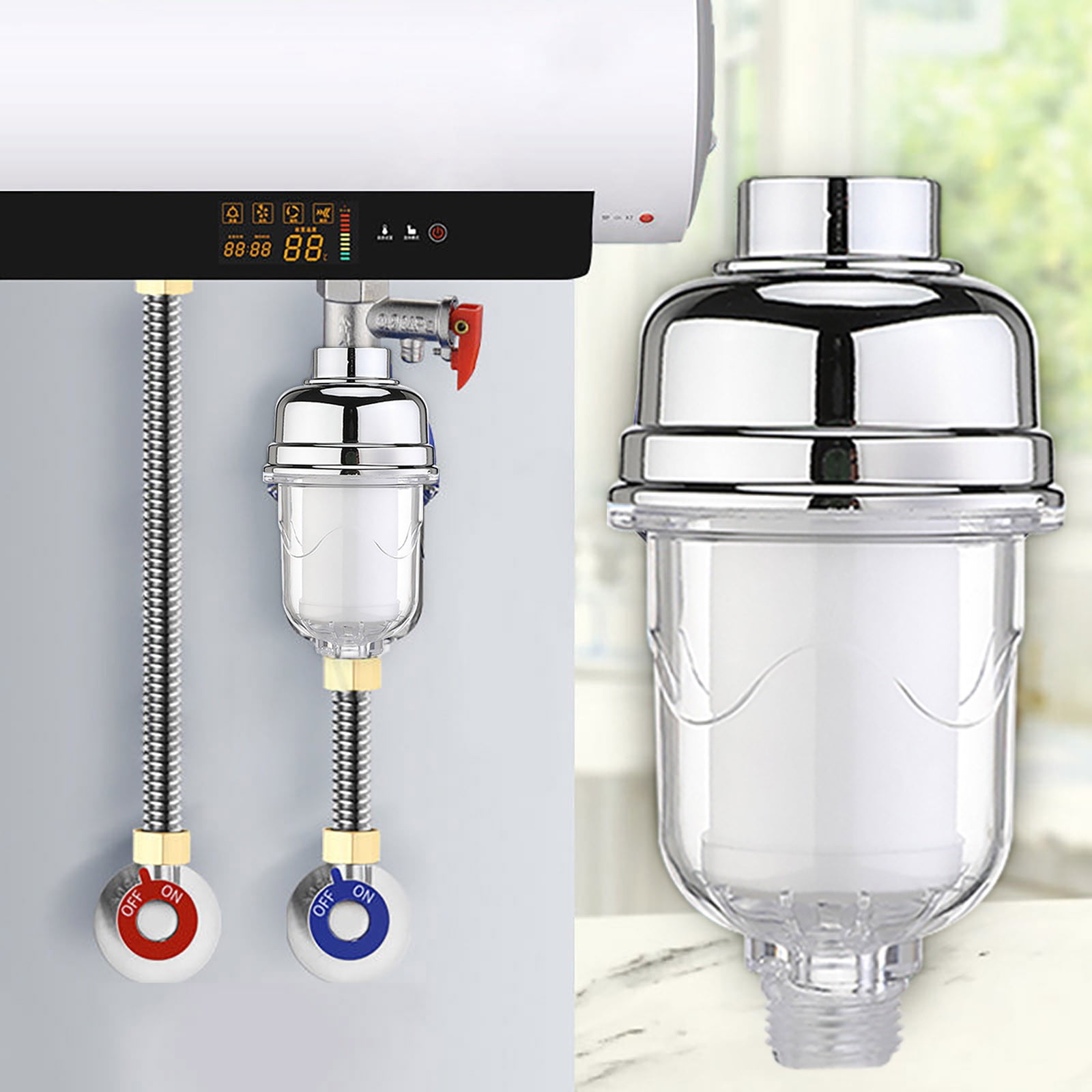 Oefntac Water Filter Water Heater Filter with 316 Stainless Steel ...