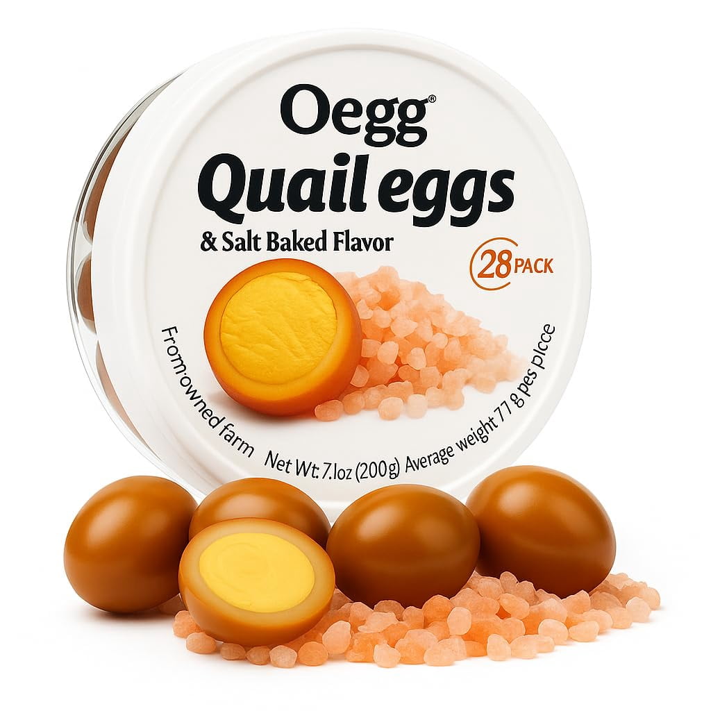 Oegg | Baked Quail TGF4 Eggs, Salt, 28 Pack | Chinese Snacks, Stewed ...
