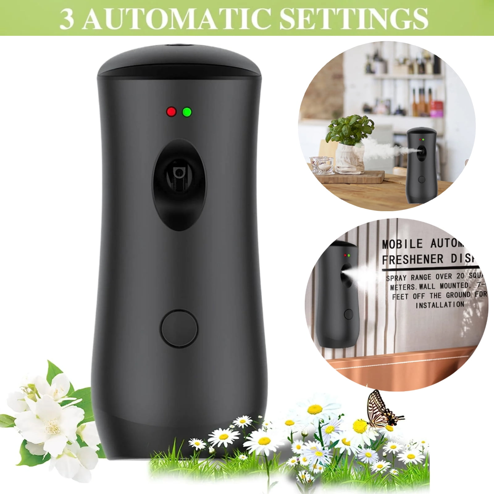 Oenbopo Automatic Air Freshener Spray, Wall Mount Dispenser for Home ...