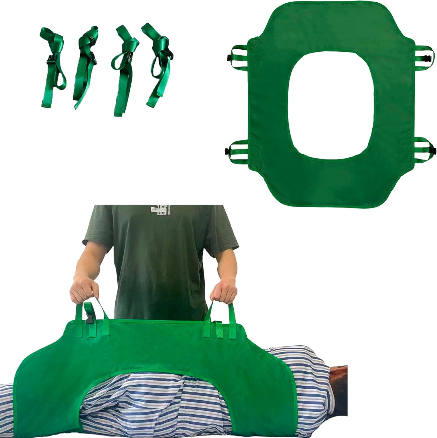 Oenbopo Bed Positioning Pad with Reinforced Handles,Hollow out Transfer ...