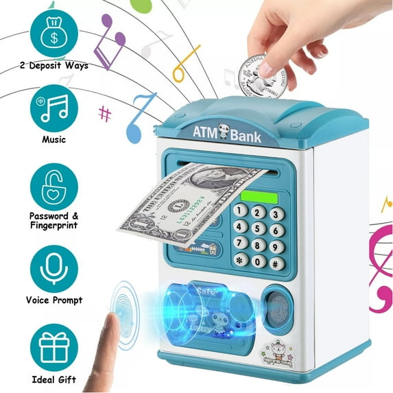 Oenbopo Digital Plastic Savings Coin Counter, Electronic Mini ATM Money ...