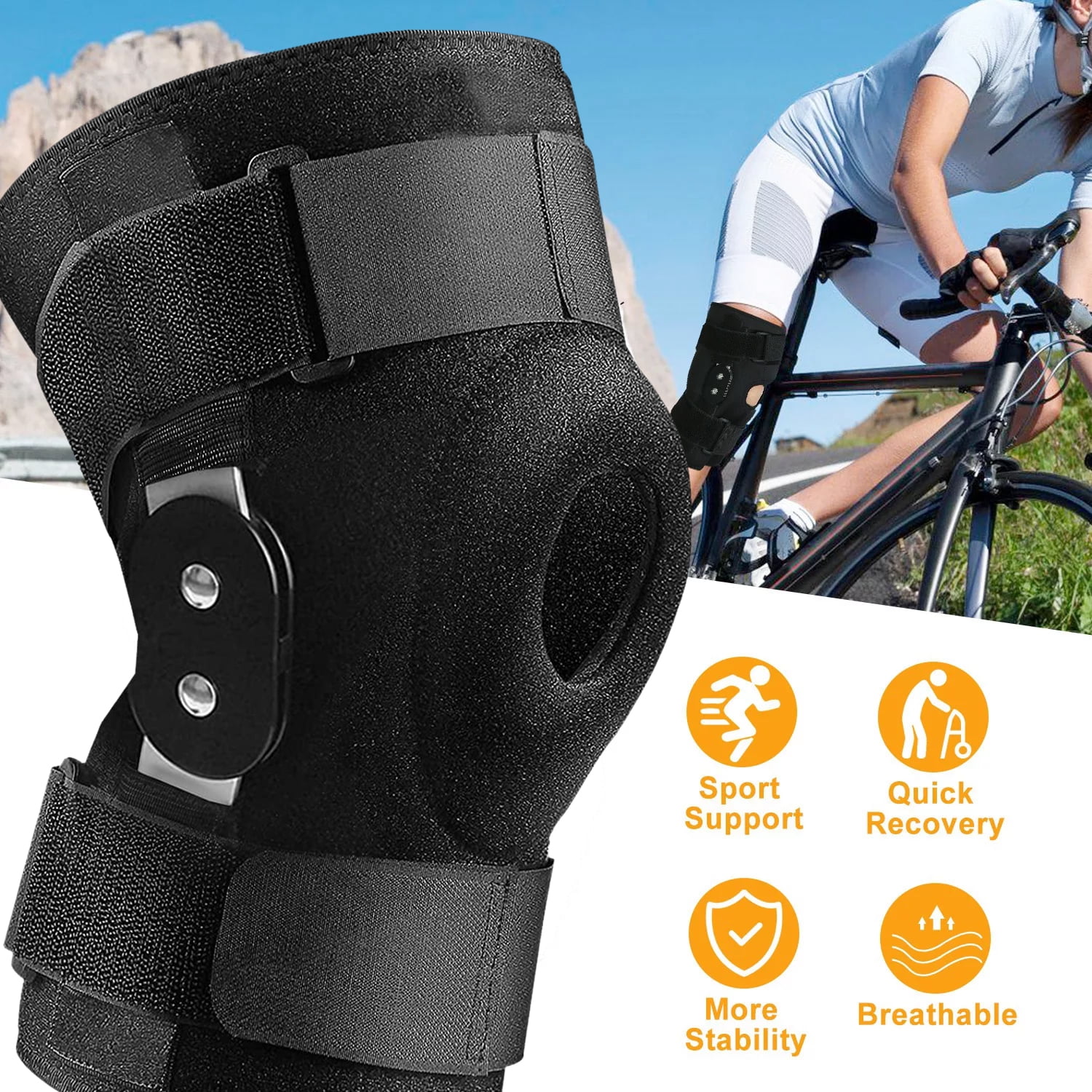 Oenbopo Adjustable Knee Stabilizer, Hinged Brace for Arthritis Pain ...