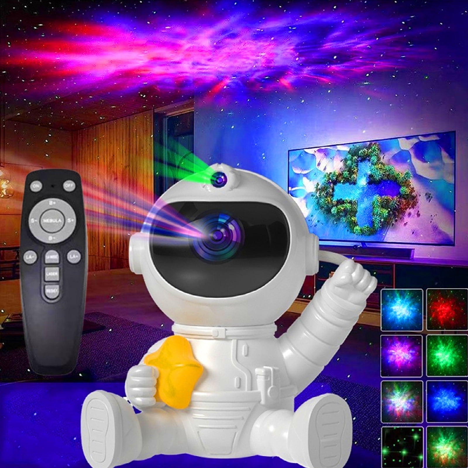 Oenbopo Star Projector Galaxy Night Light,Astronaut Nebula Ceiling Led ...