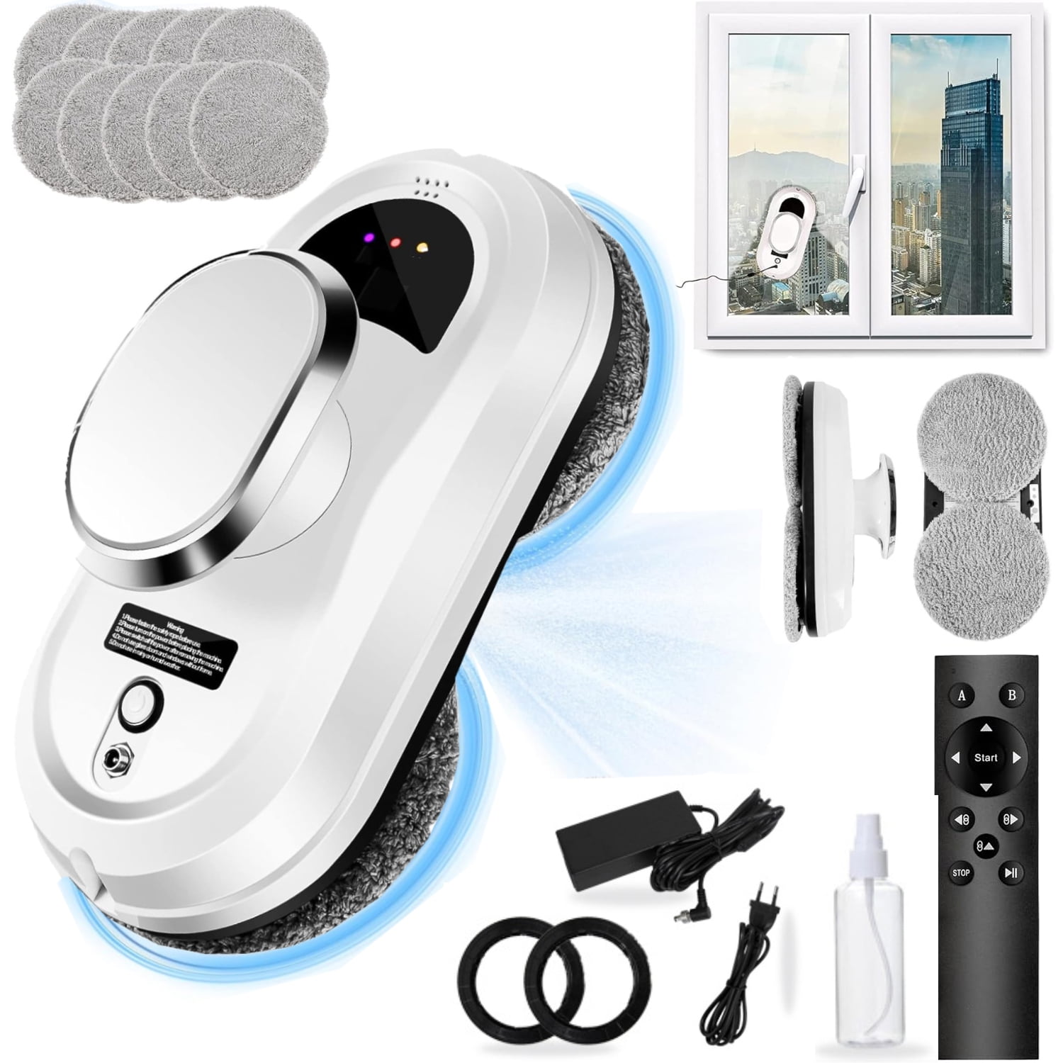 Oenbopo Window Cleaner Robot,Smart Glass Cleaning Robotic with Strong ...