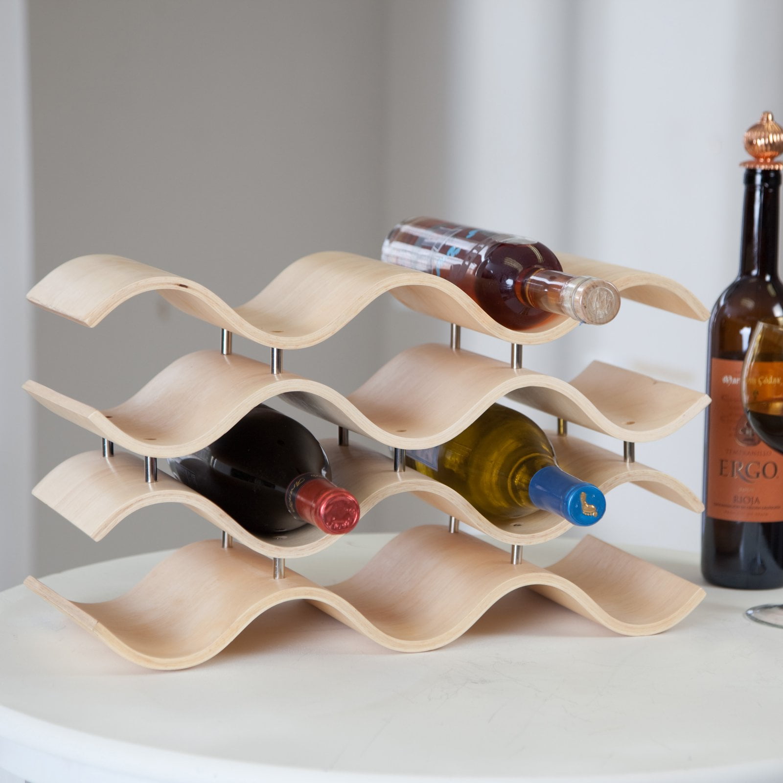 Oenophilia Bali 10-Bottle Wine Rack - Walmart.com